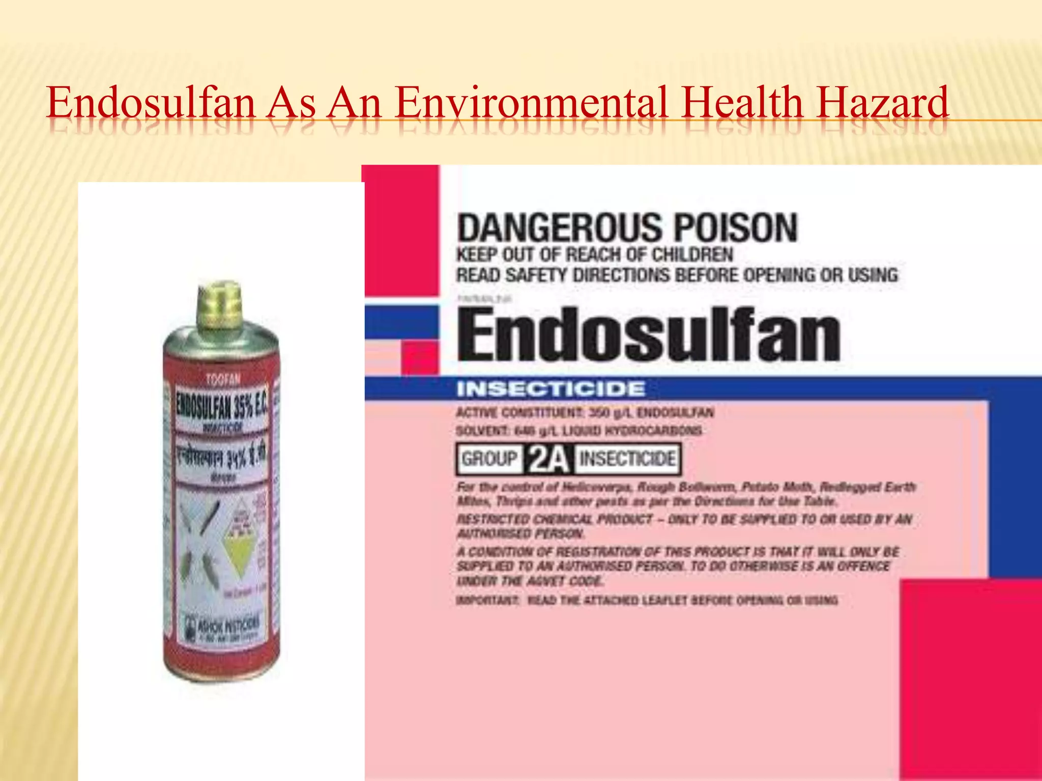 Endosulfan | PPT | Free Download