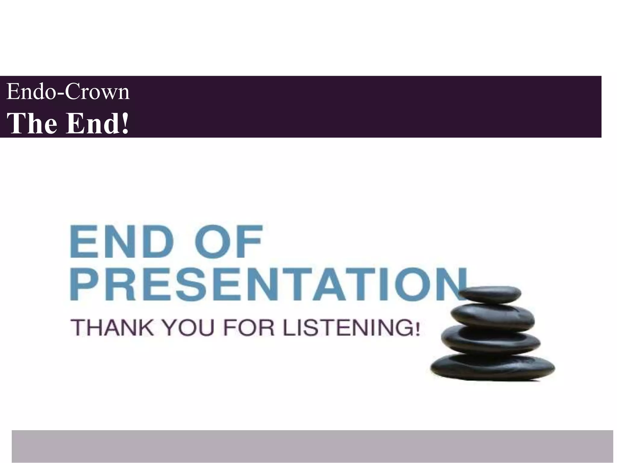 Endo crown | PPTX | Oral care | Personal Care