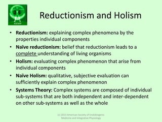 Endobiogeny Systems Theory | PPT