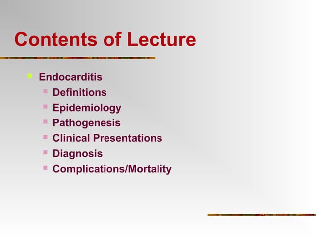 Endocarditis | PPT