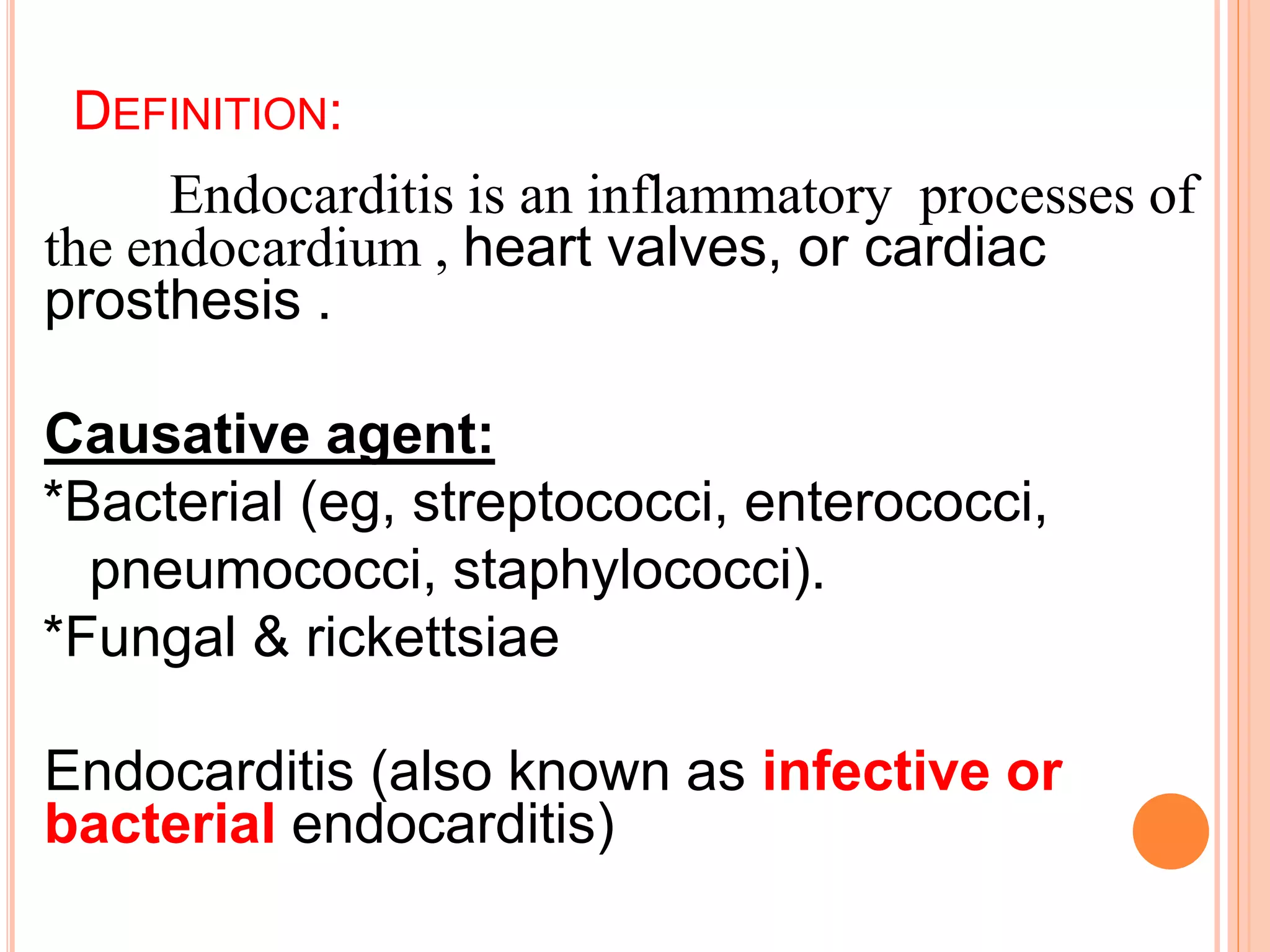 Endocarditis | PPTX