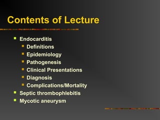 ENDOCARDITIS.presentation slides for medicine | PPT