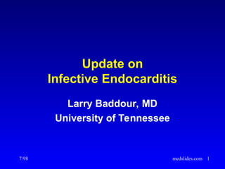 Current Update on treatment of endocarditis | PPT | Heart and ...