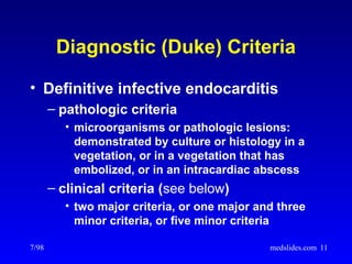 Current Update on treatment of endocarditis | PPT | Heart and ...