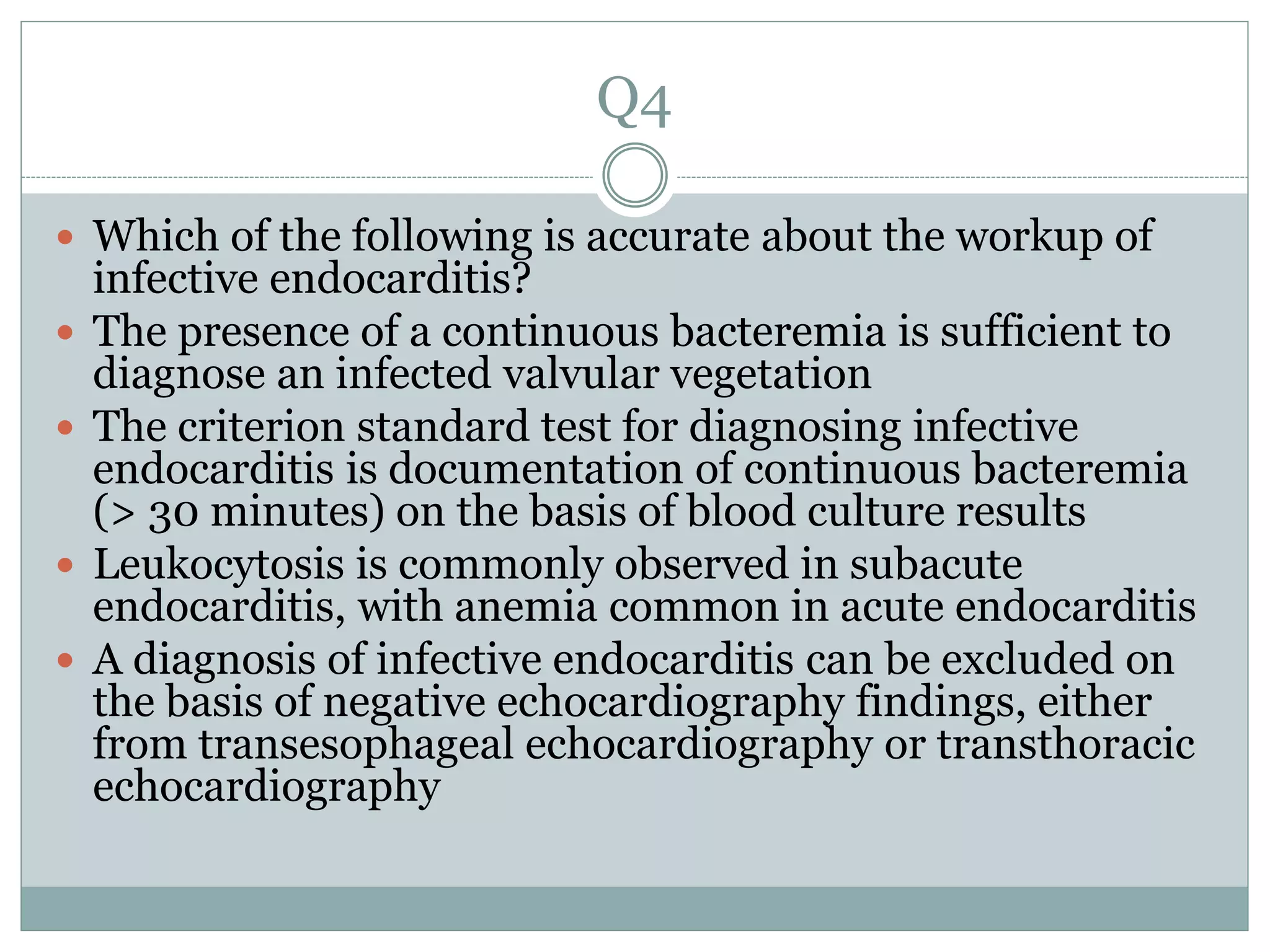 Endocarditis presentation to internal medicine2019 | PPTX