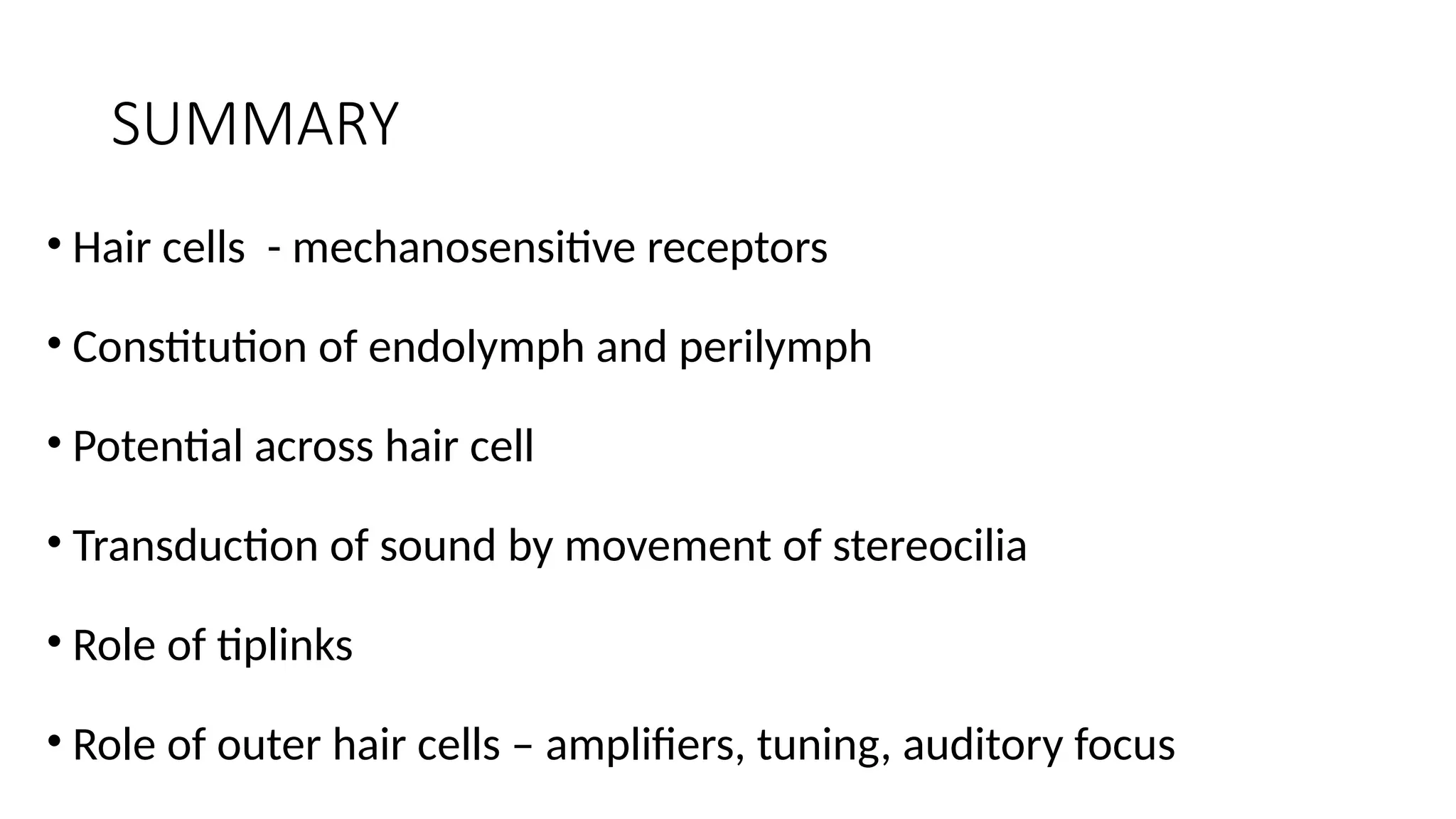 ENDOCOCHLEAR POTENTIAL AND ELECTROPHYSIOLOGY OF HEARING | PPTX