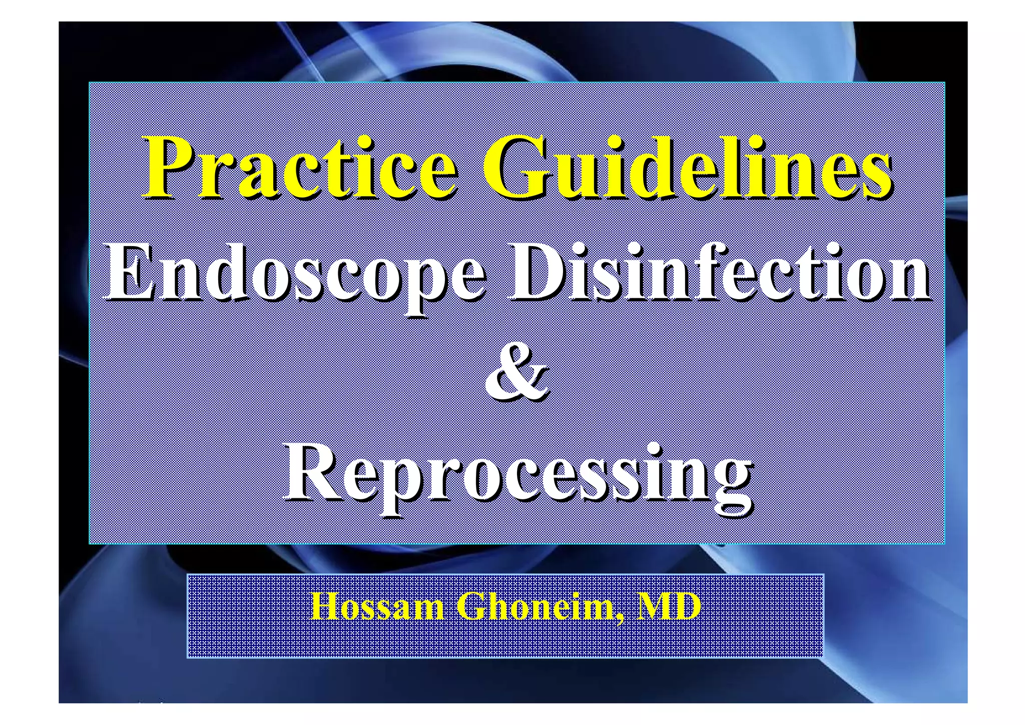 Endocopic disinfection | PDF