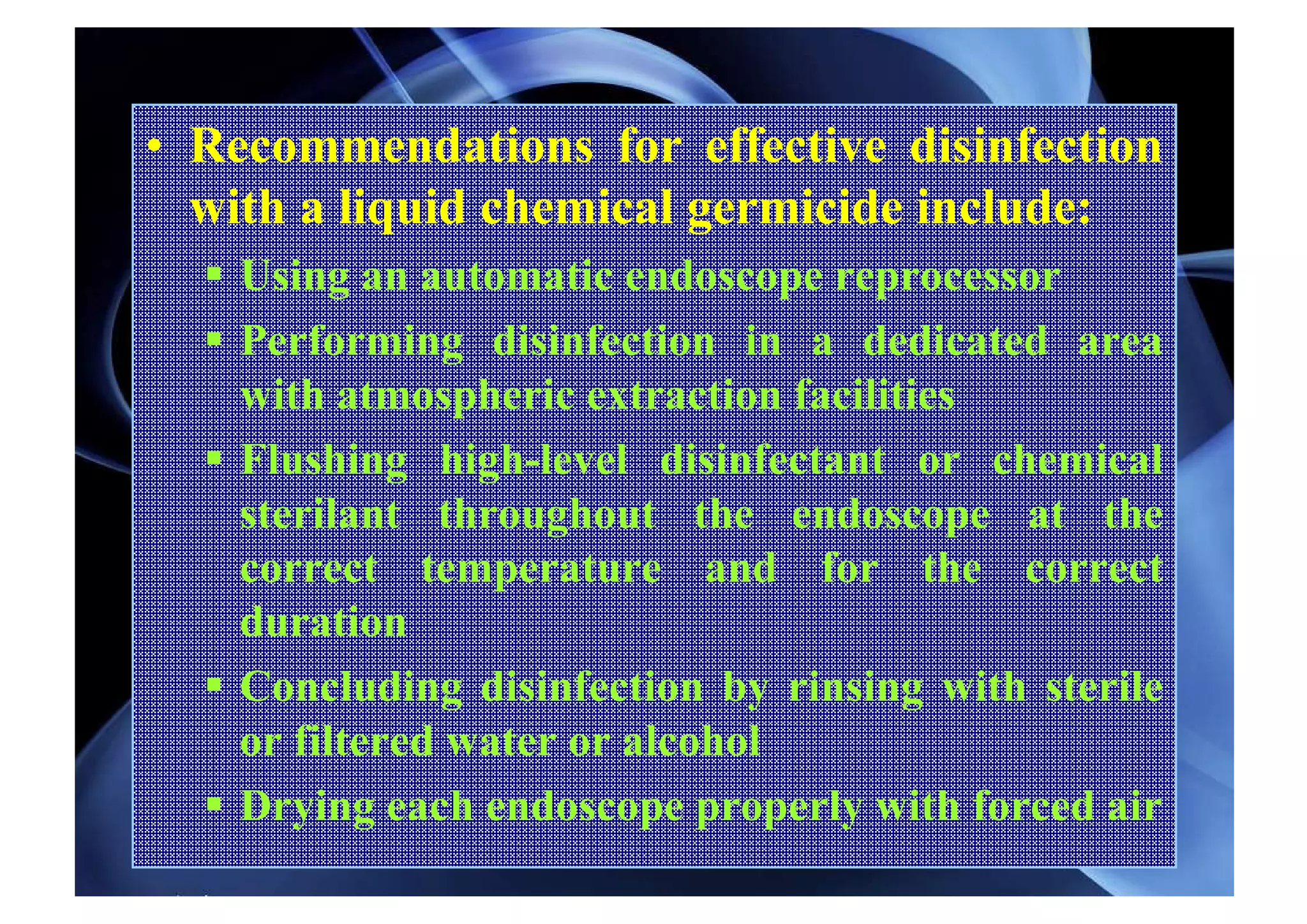 Endocopic disinfection | PDF