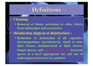 Endocopic disinfection | PDF