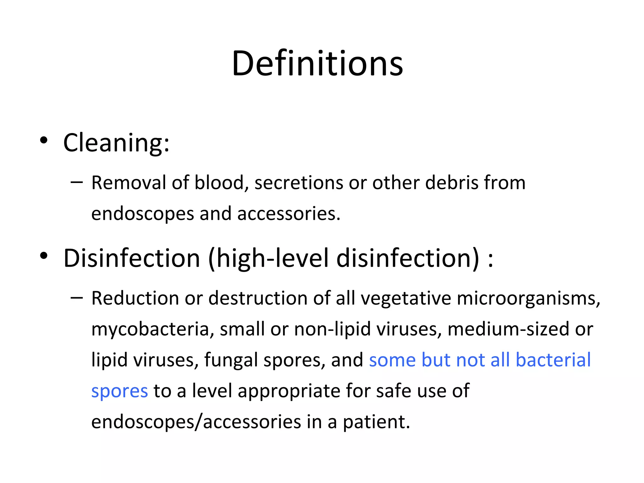 Practice Guidelines Endocopic disinfection & Reprocessing | PPT