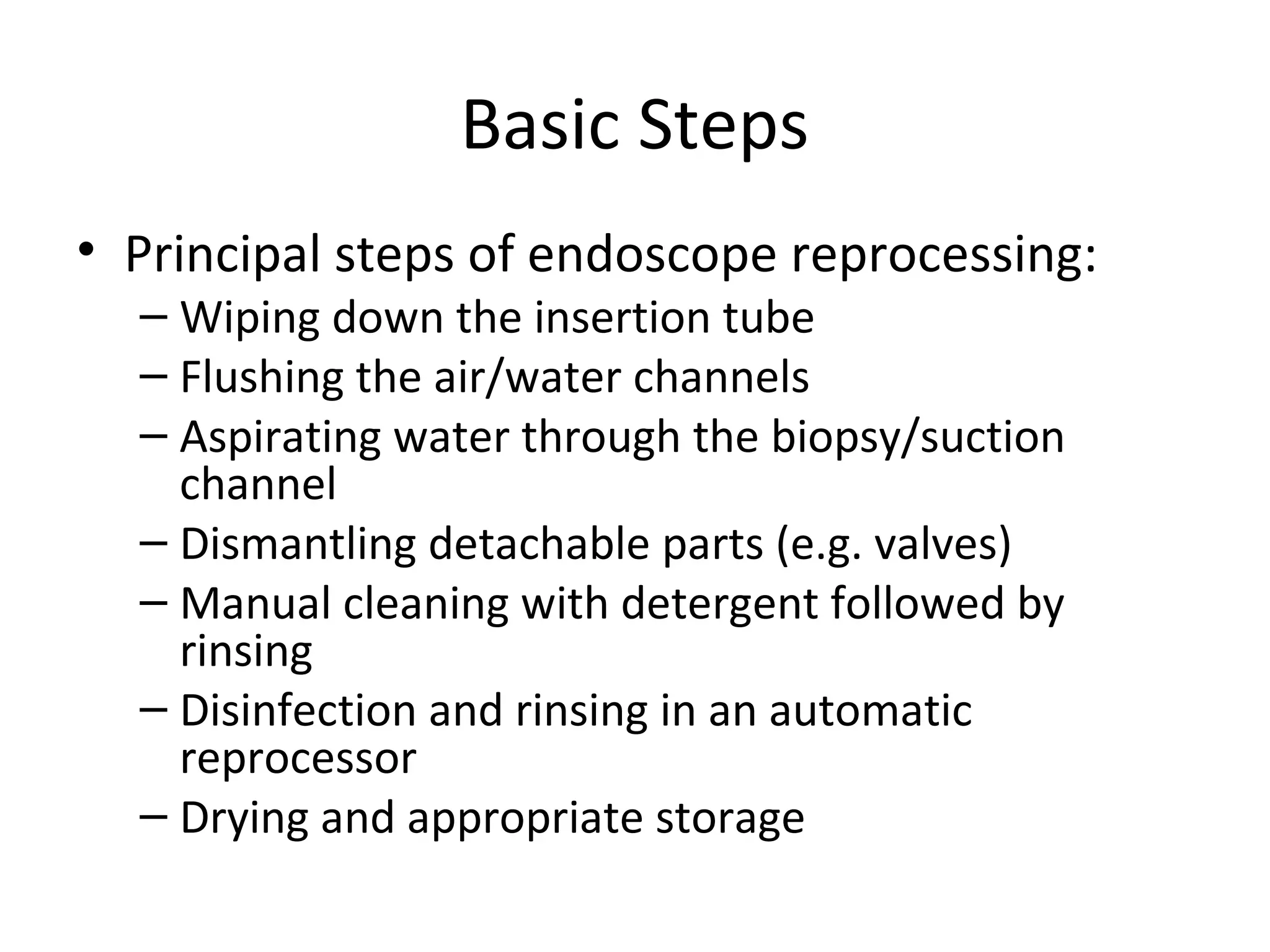 Practice Guidelines Endocopic disinfection & Reprocessing | PPT