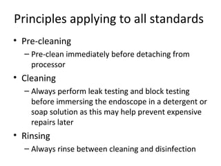 Practice Guidelines Endocopic disinfection & Reprocessing | PPT