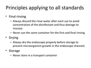 Practice Guidelines Endocopic disinfection & Reprocessing | PPT