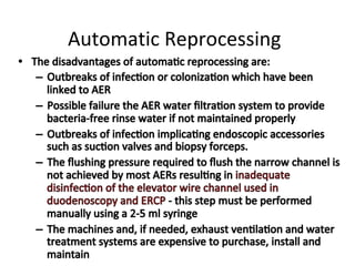 Practice Guidelines Endocopic disinfection & Reprocessing | PPT