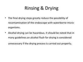 Practice Guidelines Endocopic disinfection & Reprocessing | PPT