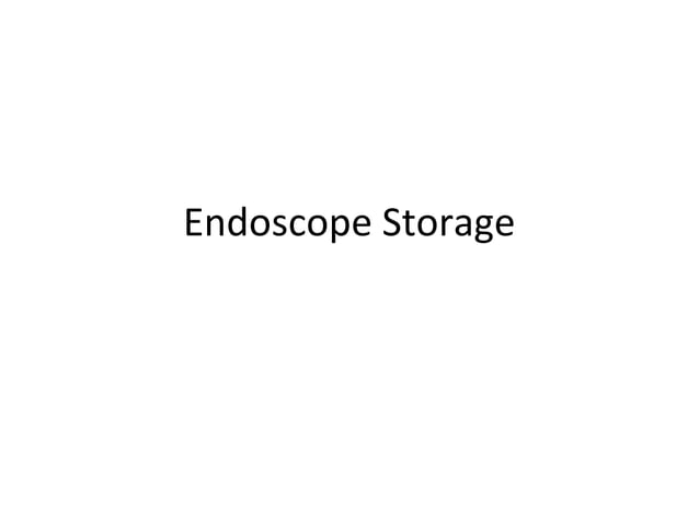 Practice Guidelines Endocopic disinfection & Reprocessing | PPT