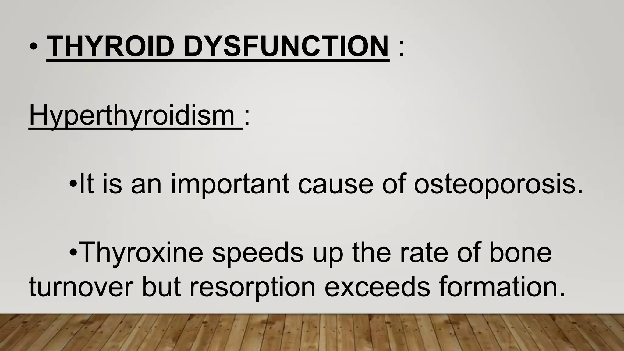 Endocrinal abnormalities of musculoskeletal system | PPTX