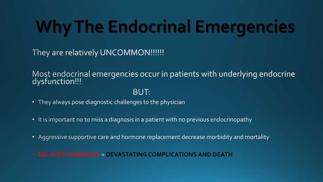 Endocrine emergencies overview | PPT | Thyroid Disorders | Endocrine ...