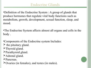 endocrine system in human body pathophysiology | PPT