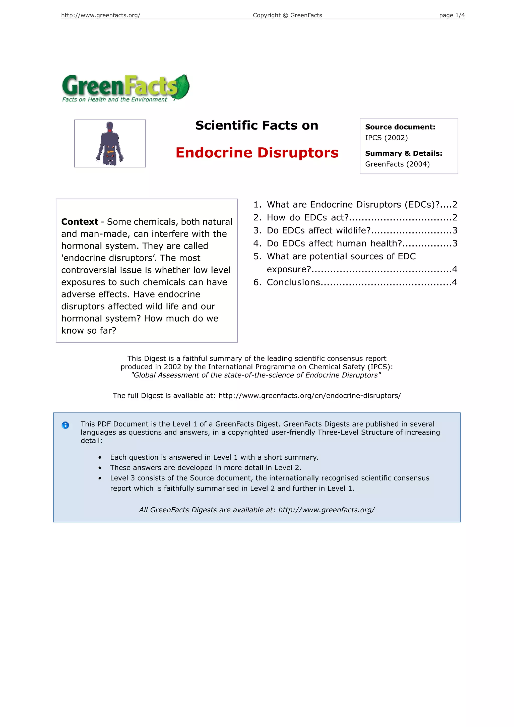 Endocrine Disruptors | PDF