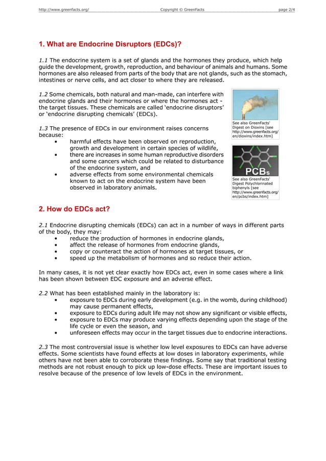 Endocrine Disruptors | PDF