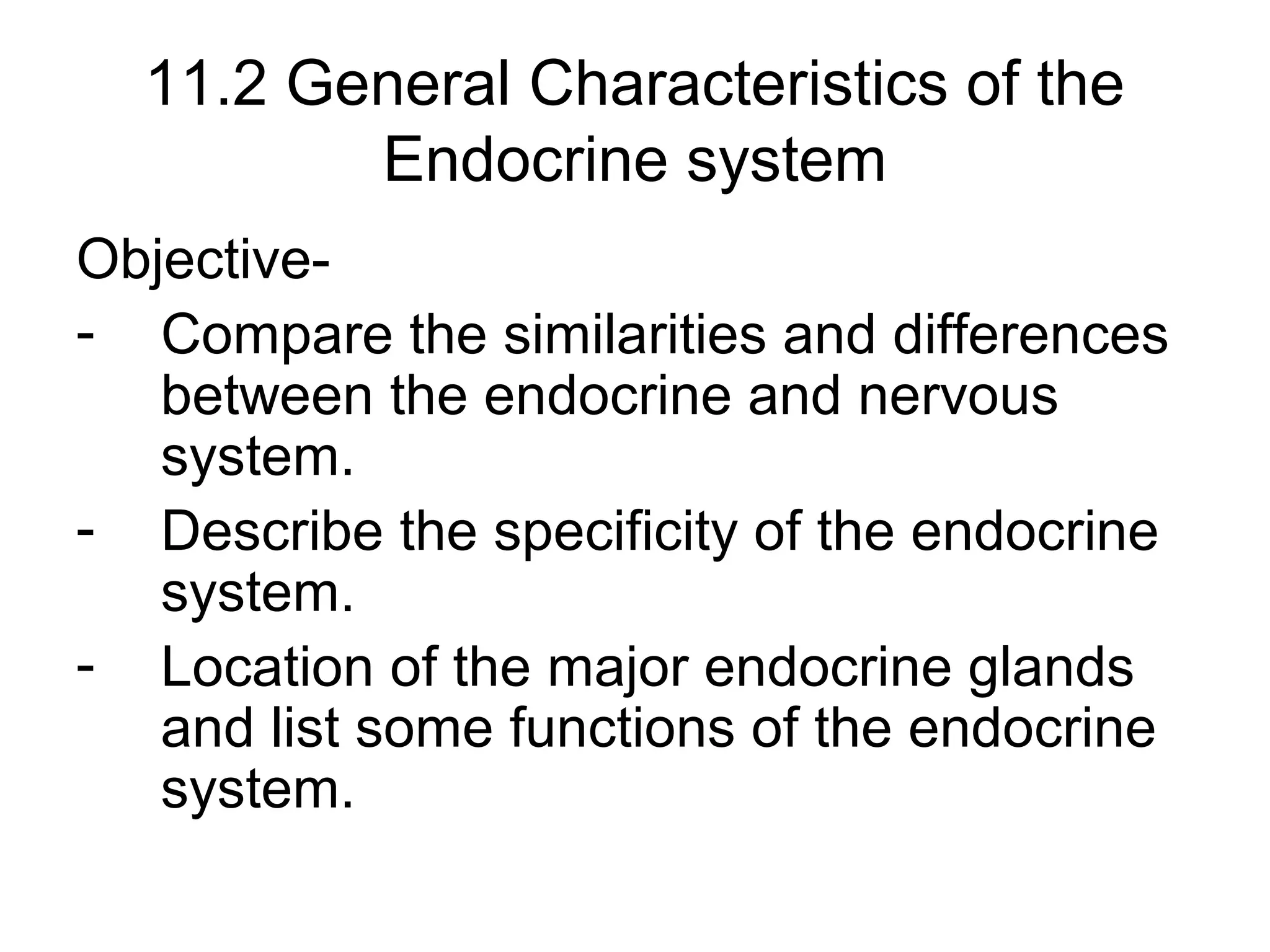 Endocrine system-outline-of-major-players1556 | PPT