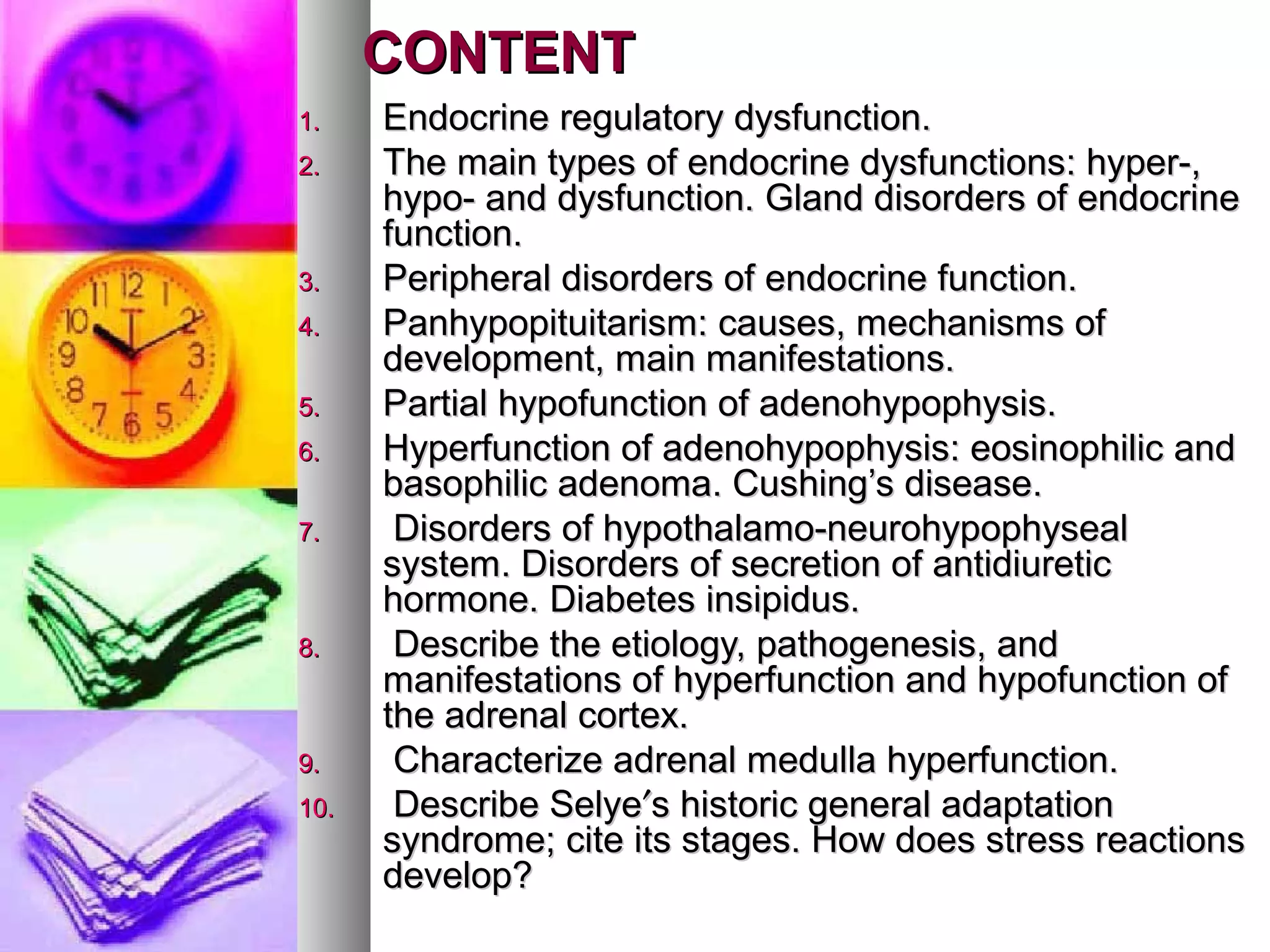 Pathophysiology of the endocrine system. General adaptation syndrome ...