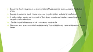 Endocrine and metabolic shock.pptx | Thyroid Disorders | Endocrine and ...