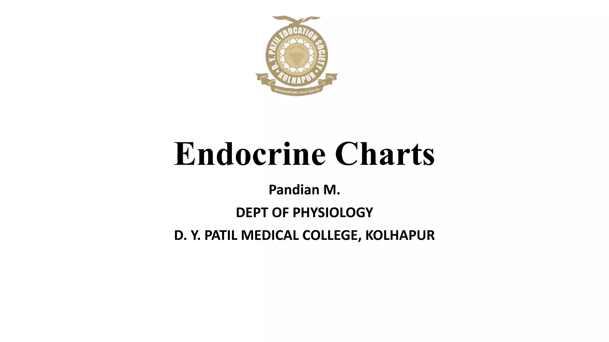 Endocrine chart by Pandian M | PPTX