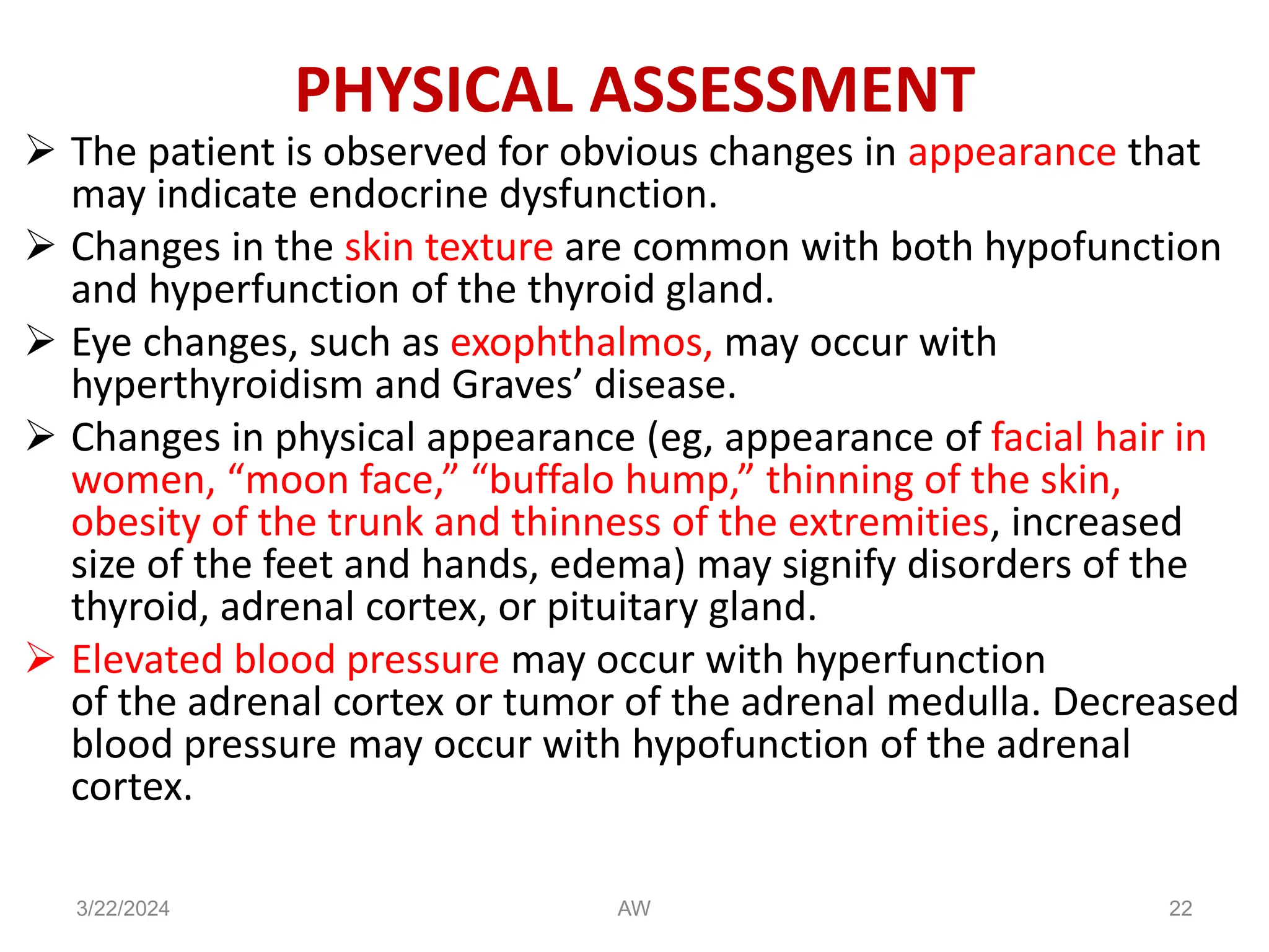MANAGEMENT OF PATIENT WITH ENDOCRINE DISORDER | PPT