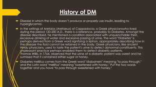 Endocrine disorder Diabetes Mellitus (DM) | PDF