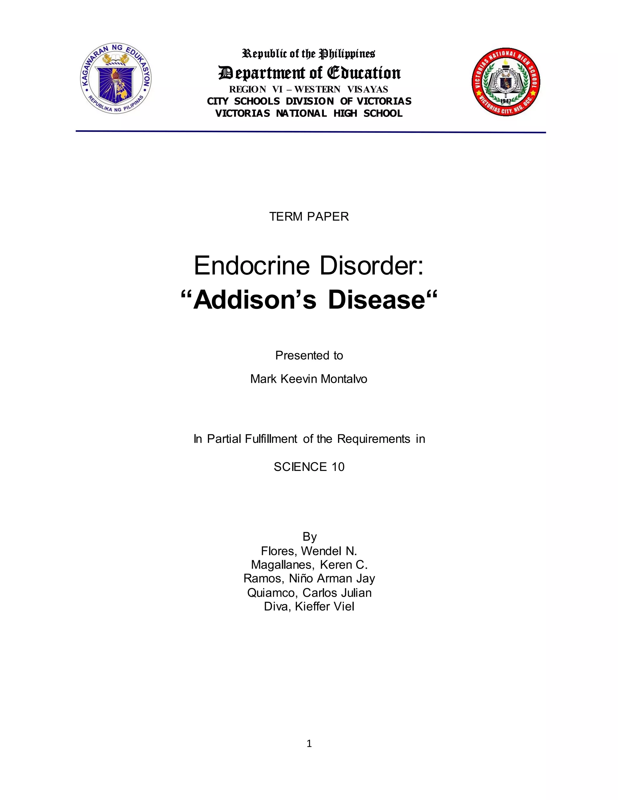 Endocrine Disorder “Addison’s Disease“.pdf