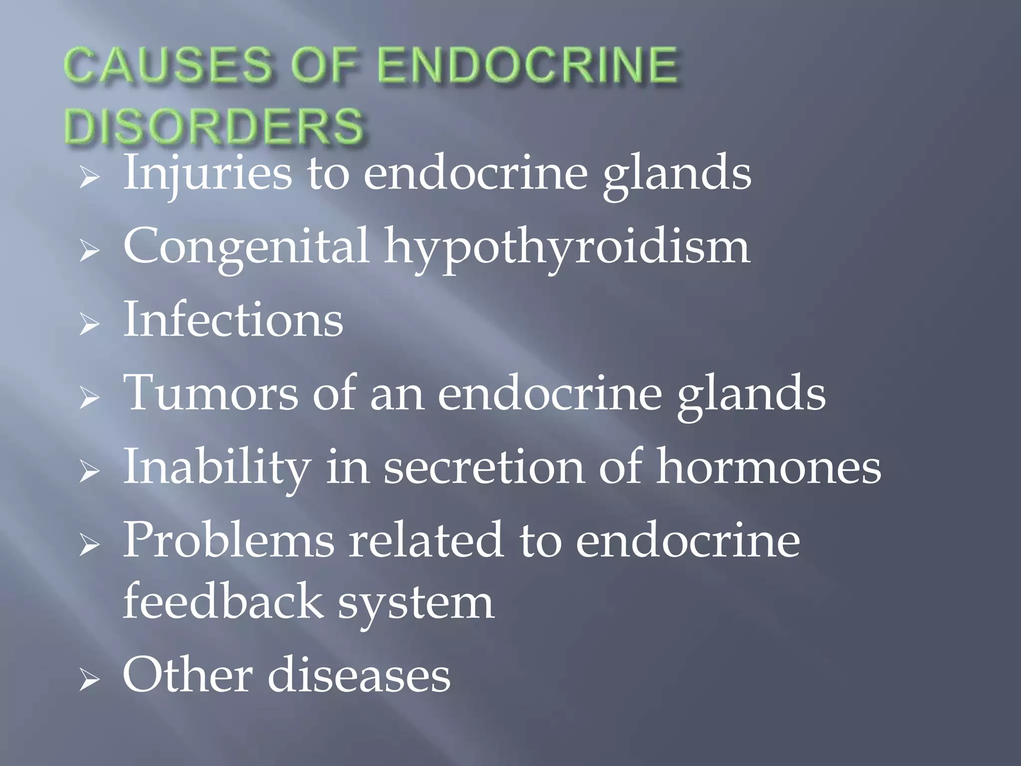 Endocrine disorders | PPT