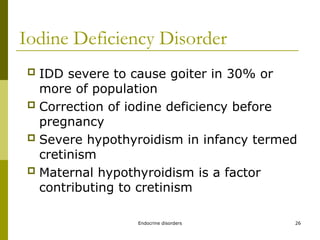 Endocrine disorders of human beings types | PPT
