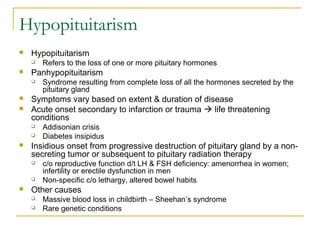 Endocrine Disorders (Pituitary) | PPT