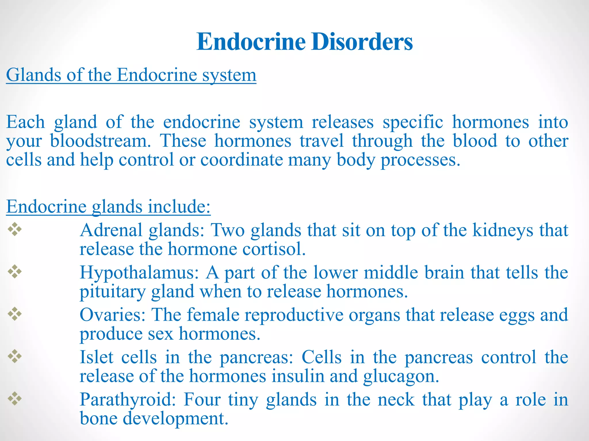 Endocrine System Diseases Ppt