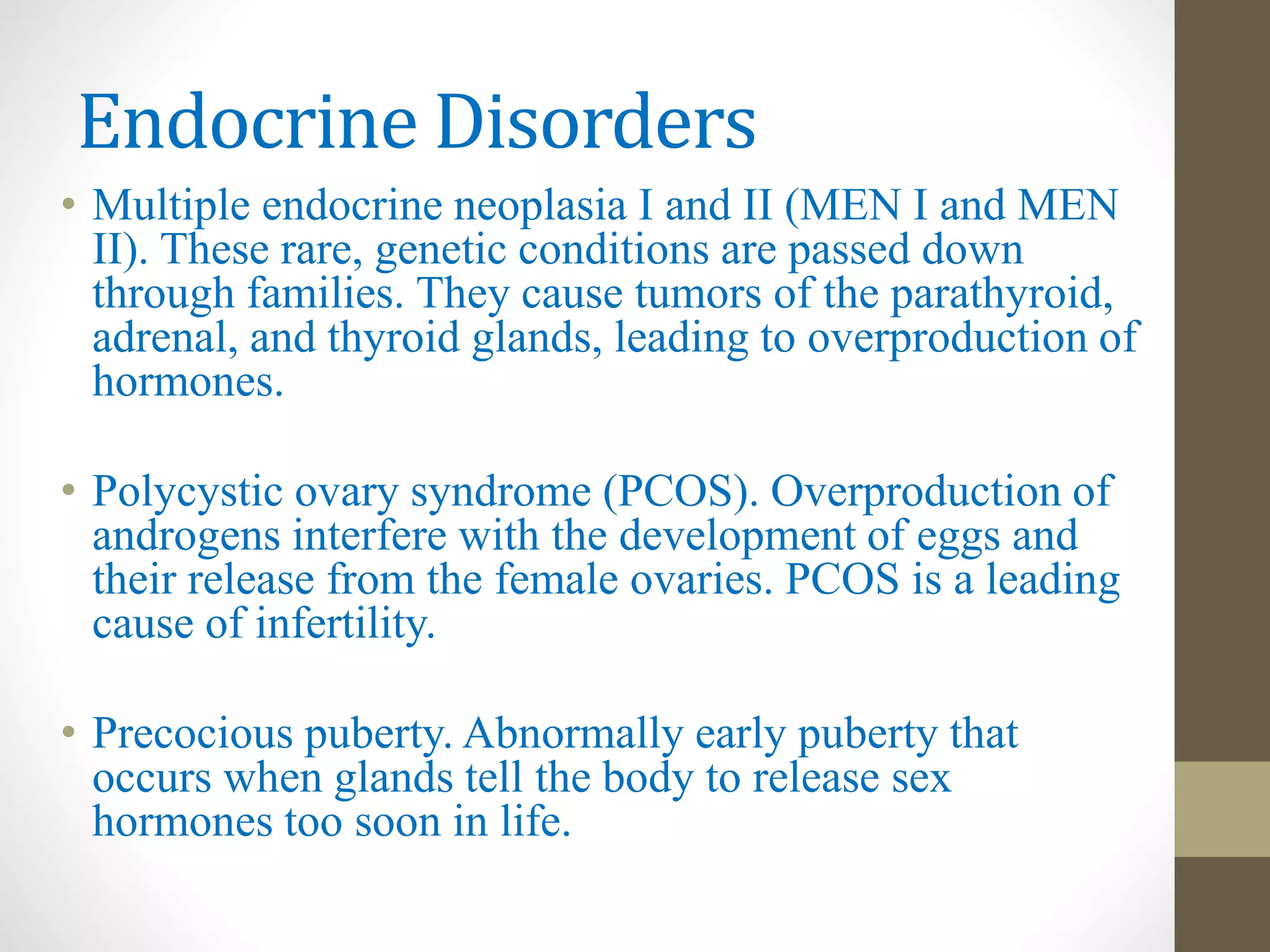 Endocrine disorders ppt- dr. r. mallika | PPT