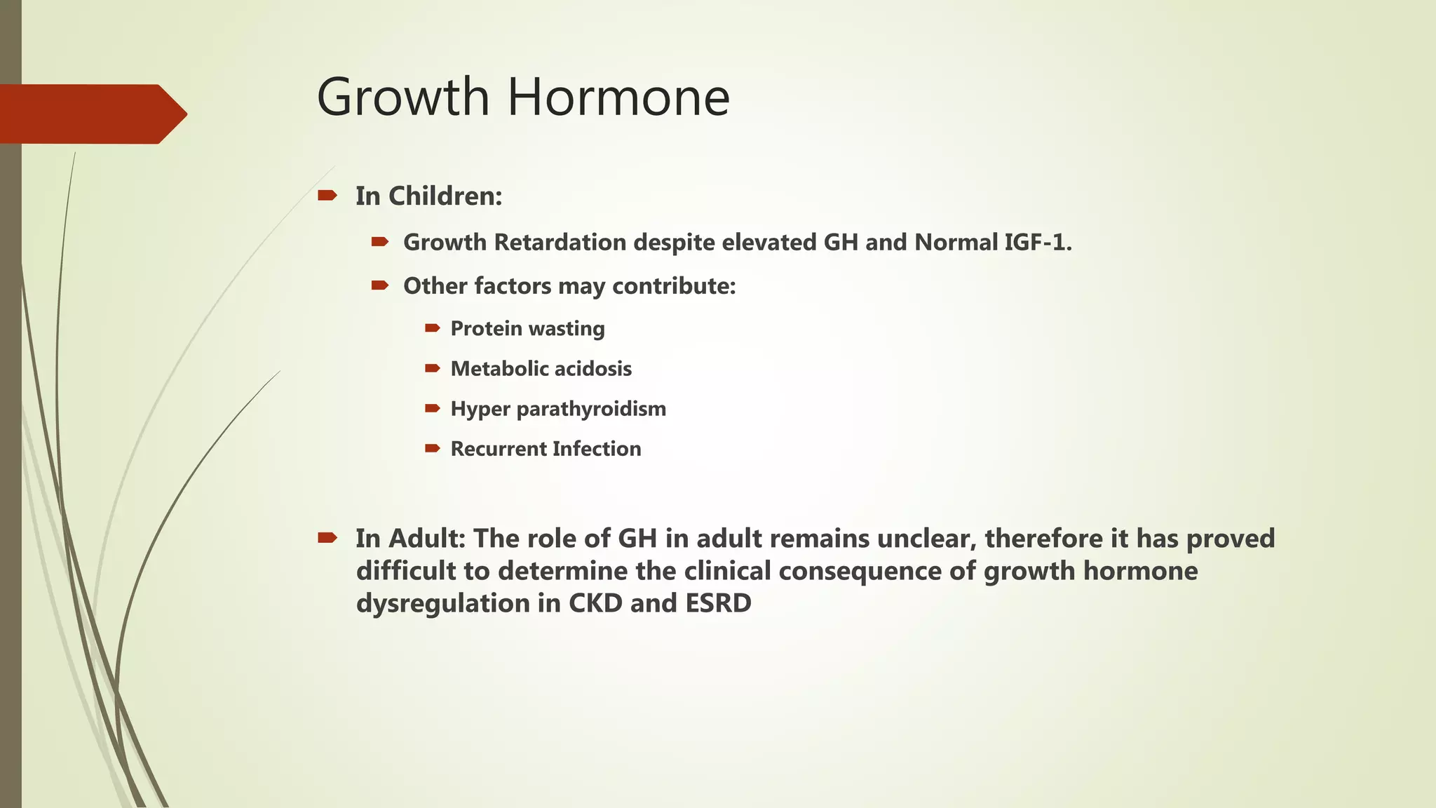 Endocrine disorders in chronic kidney disease | PPTX
