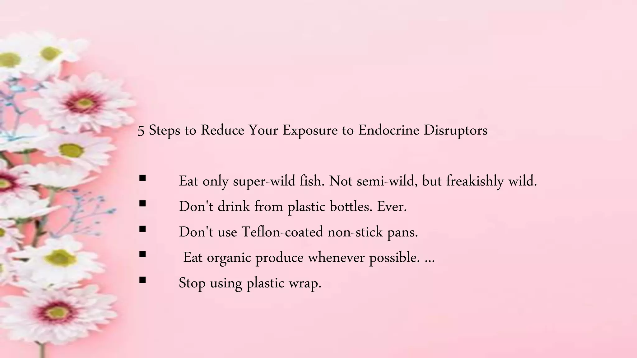 Endocrine Disruptors Chemicals | PPTX