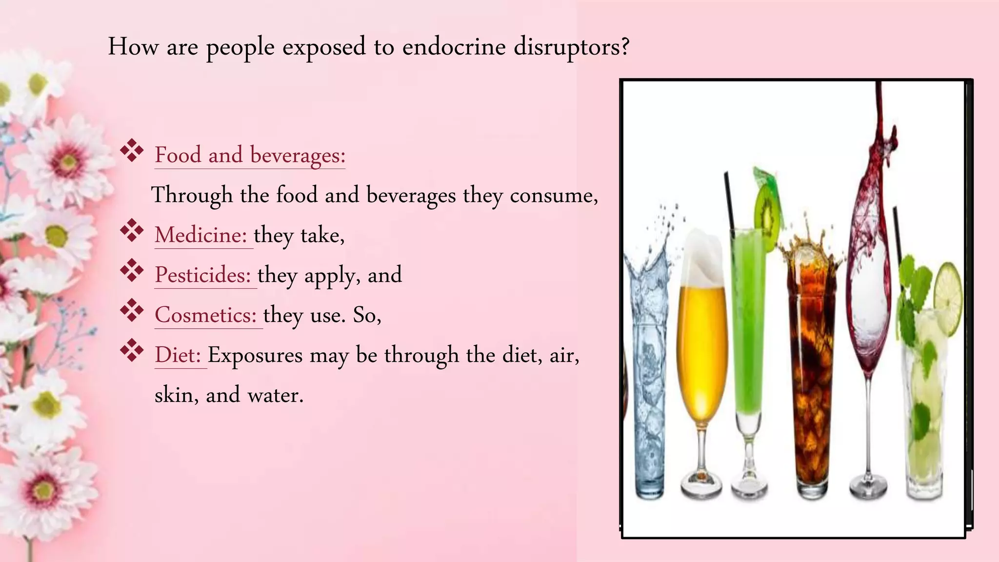Endocrine Disruptors Chemicals | PPTX