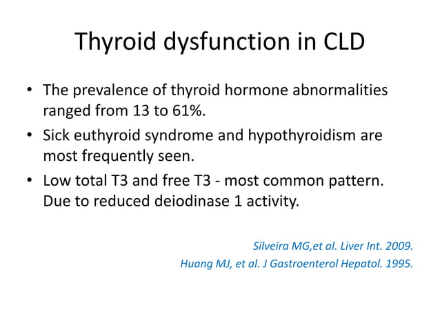 Endocrine dysfunction in cld | PPTX