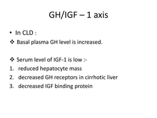 Endocrine dysfunction in cld | PPTX