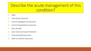 Endocrine emergency cases | PPTX