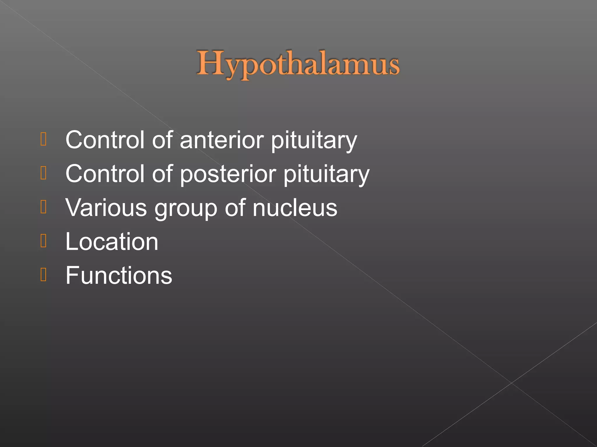 Endocrine function of hypothalamus and posterior pituitary | PPT