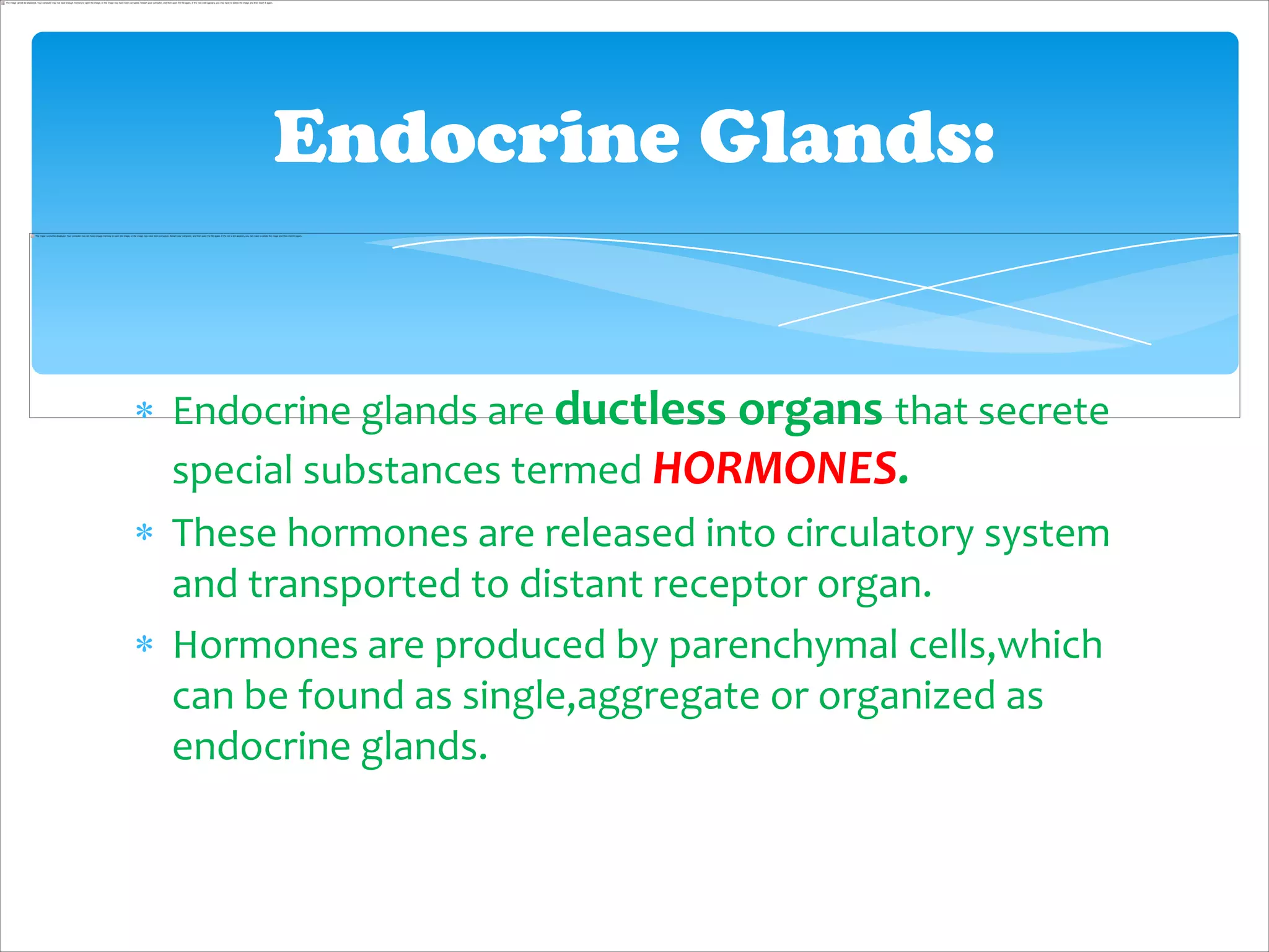 Endocrine glands | PPTX