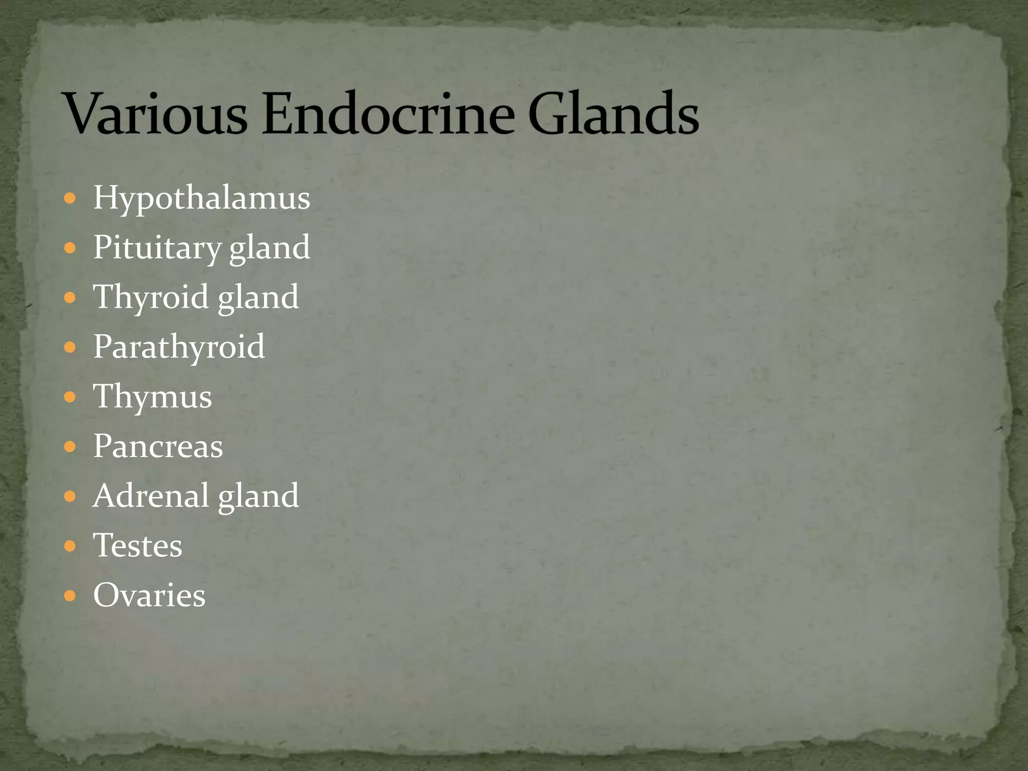 Endocrine glands | PPTX