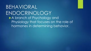 Endocrine Glands Prepared by Genevieve Casi-Tulbe General Psychology | PPT