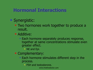 Endocrine Glands; Secretion&Action Of Harmones | PPT