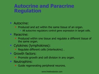 Endocrine Glands; Secretion&Action Of Harmones | PPT