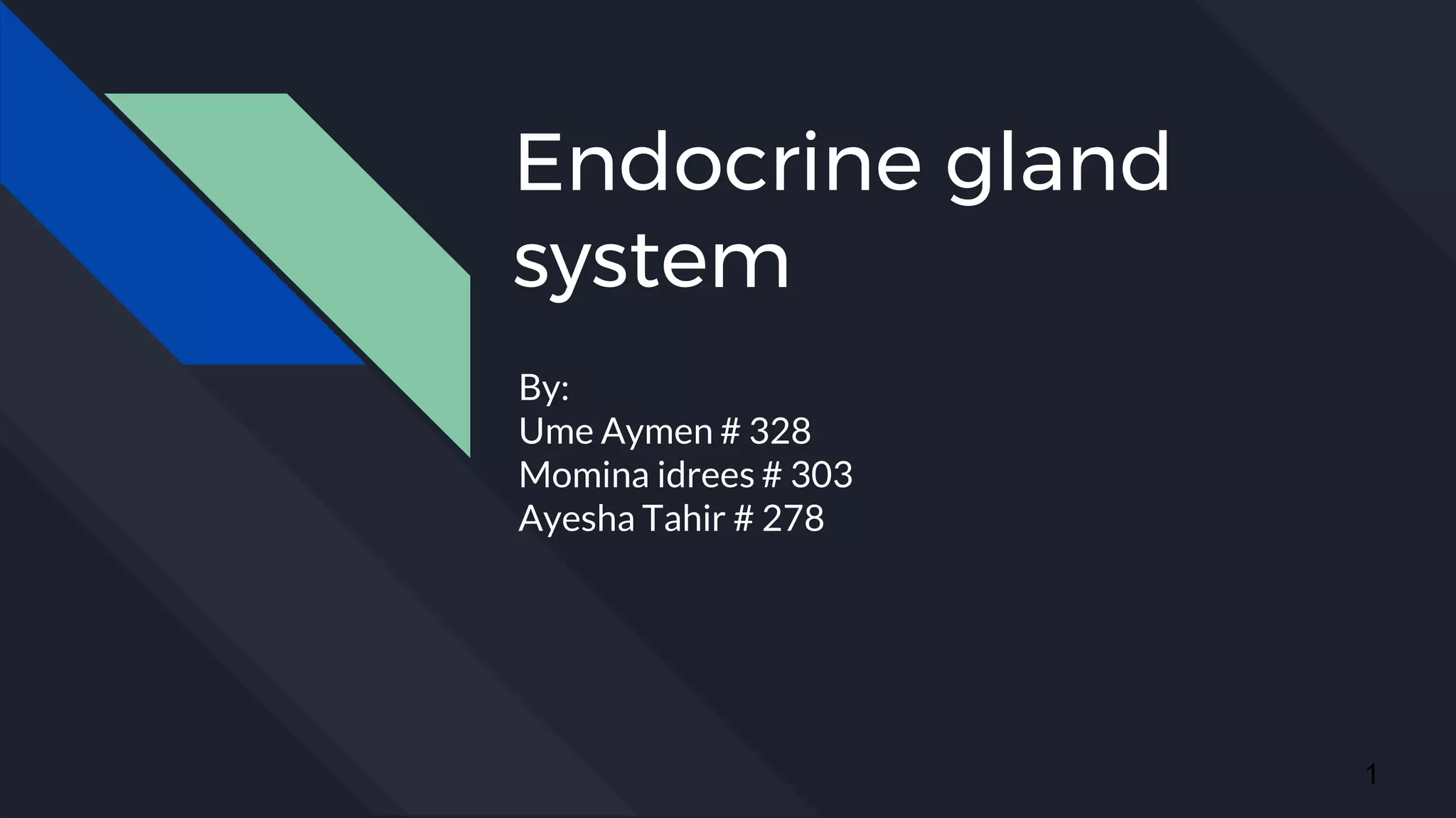 Endocrine gland system psuchology | PPT